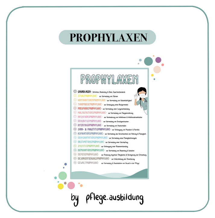 Prophylaxen in der Pflege – PFLEGELERNZETTEL